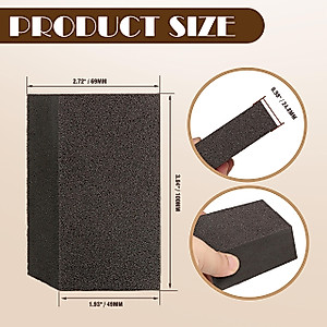 180 Grit Angled Sanding Blocks, Jamiikury Fine Sponge Sand Block Washable and Reusable, Wet & Dry Sandpaper Block for Wood Metal Drywall and Furniture Paint - Pack of 8