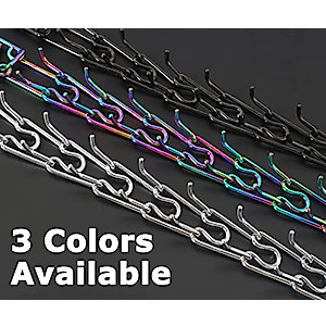 No Pull Dog Collar, Dog Training Collar with Comfort Tips and Quick Release Snap Buckle for Small Medium Large Dogs (Medium,3mm,19.7-Inch,14-18" Neck, Black)