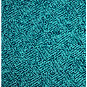 Cotton Throw Blanket Queen Size for Bed - Diamond Weave Blankets, Teal Soft Lightweight Woven Throw Blankets for Couch Bed Sofa Travel 100% Cotton Blankets & Throws - 90x90 inches