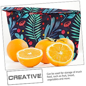 SHOWERORO Reusable Beeswax Food Washable Cotton Produce for Food Storage Beeswax Wrap Container for Fruits Vegetables and Snacks Reusable Beeswax Storage Solution