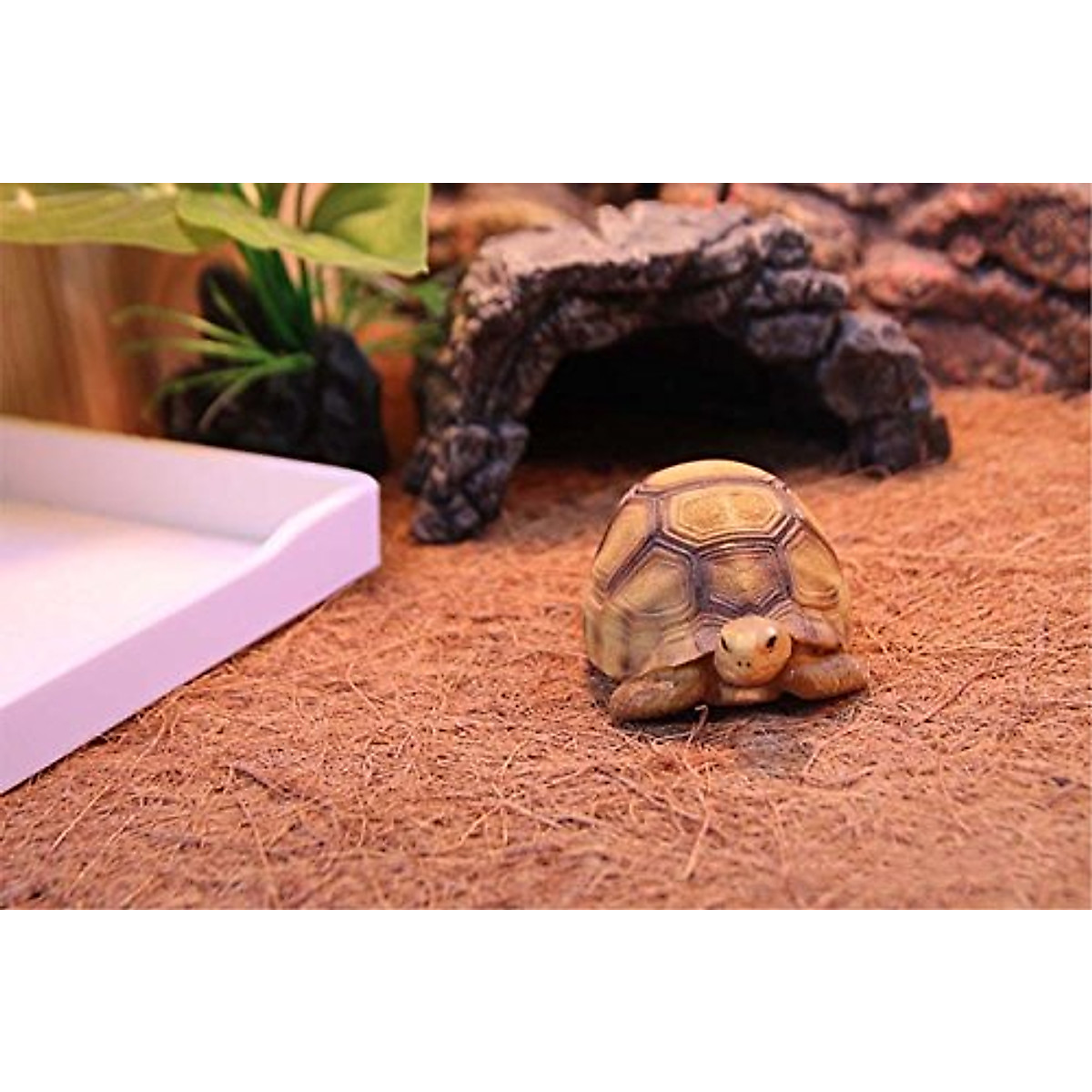 Hamiledyi 2Pcs Reptile Carpet Natural Coconut Fiber Carpet Mat for Pet Terrarium Liner Reptile Supplies for Lizard Snake Chamelon Turtle Bedding Bunny Rabbit Mat