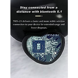 Wireless Earbuds, Bluetooth Headphones HD Stereo Wireless Headphones 5.1 Earbuds in-Ear Earbuds with Microphone, Home Outdoor Noise Cancelling Headphones, Gaming Headphones,