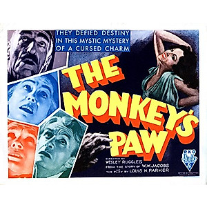 Posterazzi The Monkey'S Paw Left From Top C. Aubrey Smith Louise Carter Bramwell Fletcher Ivan F. Simpson Nina Quartero (Right) 1933 Movie Masterprint Poster Print, (28 x 22)