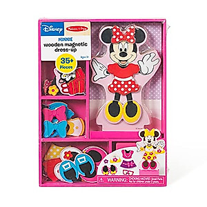 Melissa & Doug Disney Minnie Mouse Magnetic Dress-Up Wooden Doll Pretend Play Set (35+ pcs)