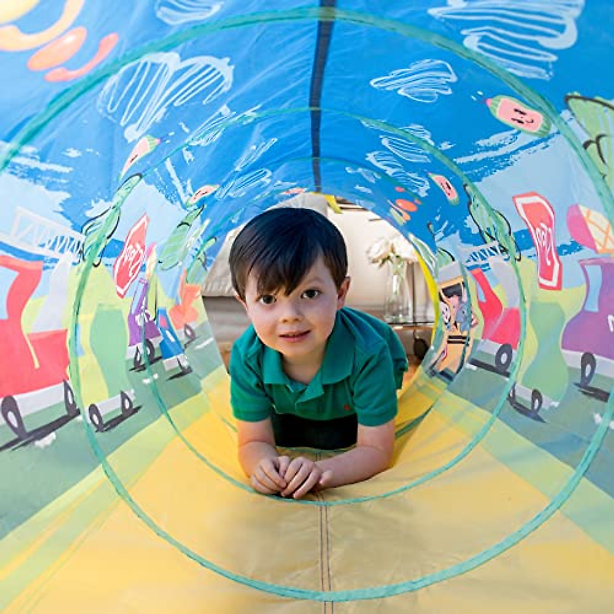 CoComelon Tunnel for Toddlers – Pop Up Play Tunnel Tent for Kids to Crawl Through | Collapsible and Portable Toy – Sunny Days Entertainment
