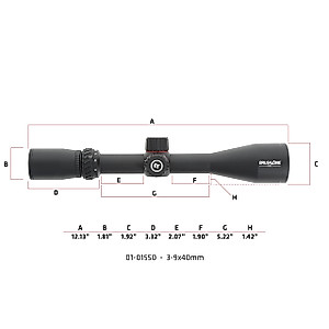 CTC BRUSHLINE 3-9X40 BDC MATTE