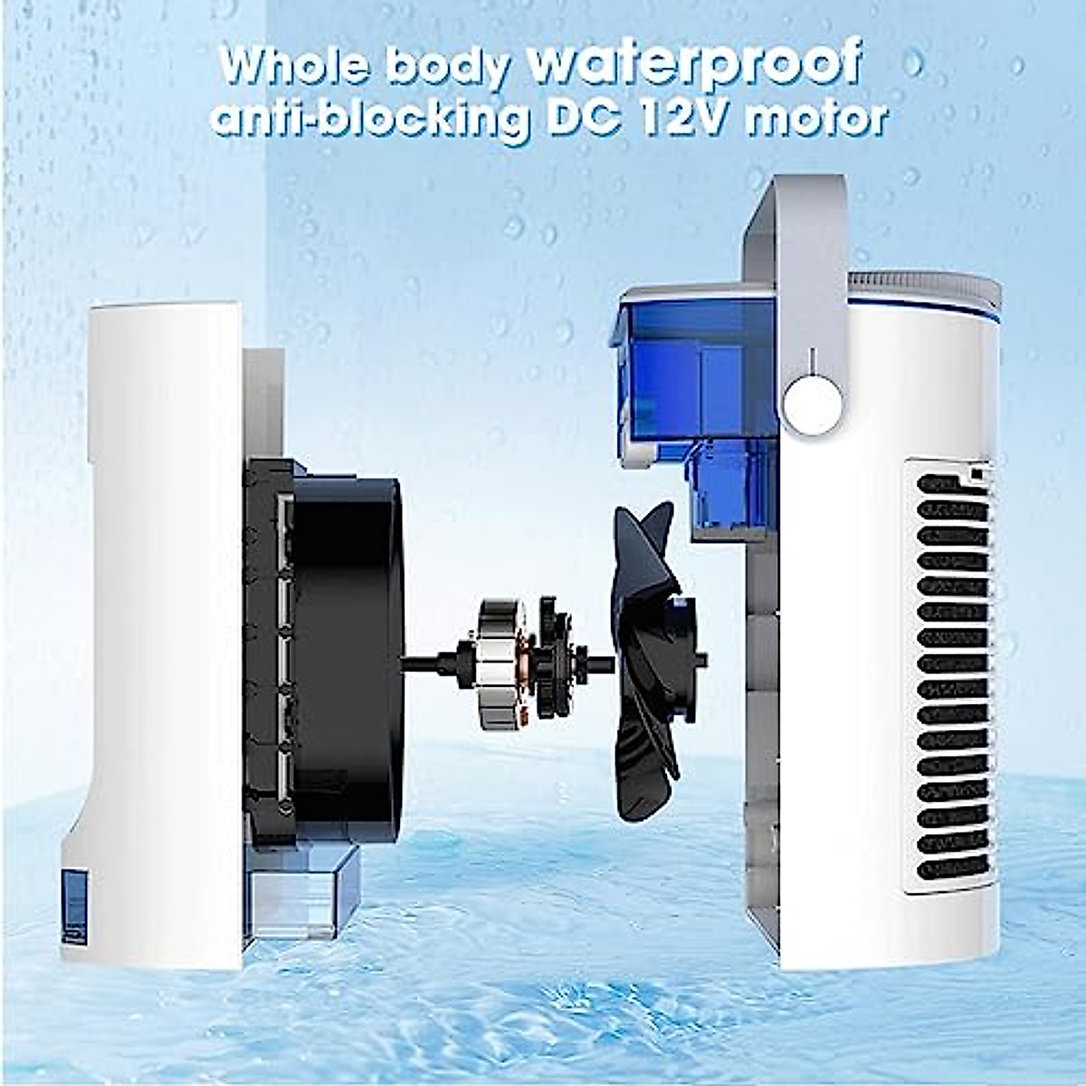 Mini Air Conditioner - 500ml Mini Portable Ac Unit - Mini Air Conditioner 3 wind speed, 3 Mist Modes - Evaporative Personal Cooler Humidifier for Room/Office/Camping/Table Car