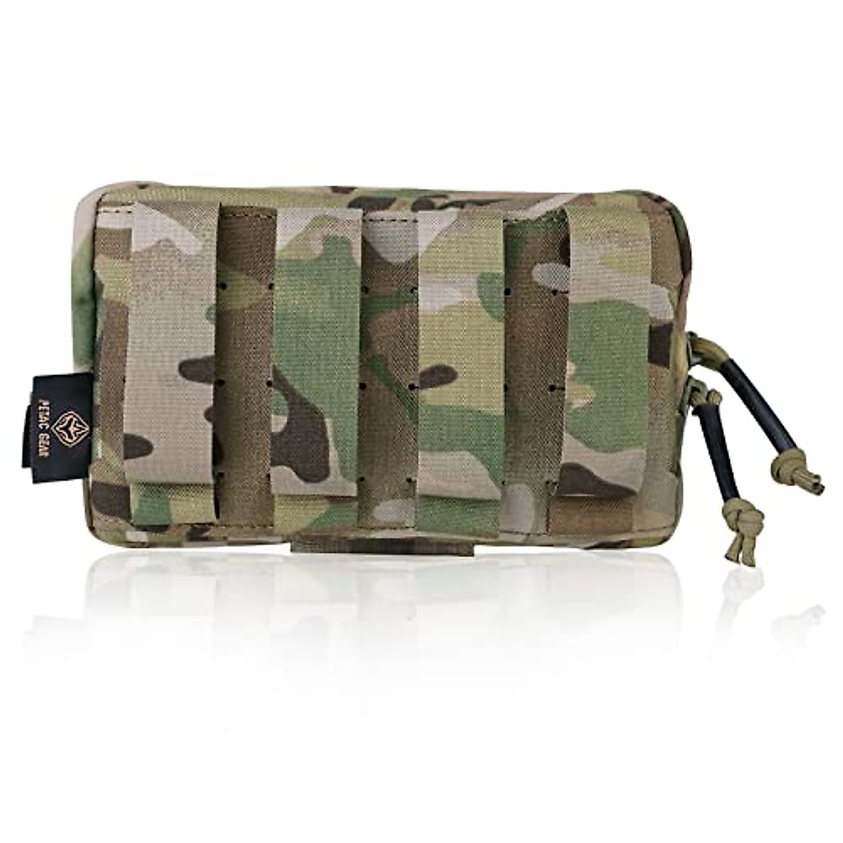 PETAC GEAR Tactical Molle Admin Pouch, Small Organizer Pocket for Tactical Vest/EDC Gun Belt/molle Platform. (MC)