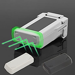 Focket Drone Battery Dust Cover, Drone Battery Port Protective Cover TPU for Anticollision (Grey)