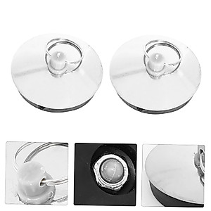 jojofuny 21 Pcs Sink Stopper Hard Case with Foam Kitchen Hole Cover Bathtub Stopper Bath Tub Drain Plug Roofing Torch Kitchen Drains Stopper Bathtub Plug Wooden Barrel Stainless Steel