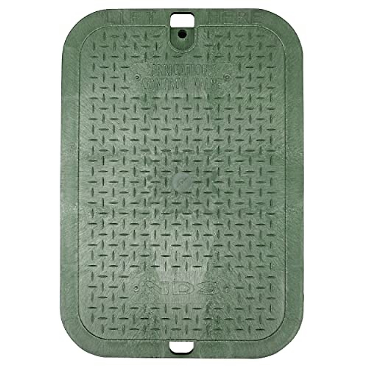 NDS 113BC1PK 14 in. X 19 in. Rectangular Standard Series Valve Box and Cover, 12 in. Height, Irrigation Control Valve Lettering, Black Box, Green Overlapping Cover, Black/Green