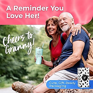 SassyCups Best Mimi Ever Insulated Tumbler Cup with Straw and Lid - Coffee Mug Gift for Grandma - World's Best Mimi Gift From Grandkids for Birthday - New Mimi Tumbler - Grandma, Mimi Gifts