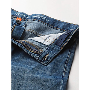 The Children's Place boys Basic Straight Leg Jeans, Carbon Wash/Deep Blue Wash/Dk Juptier 3 Pack, 6 US