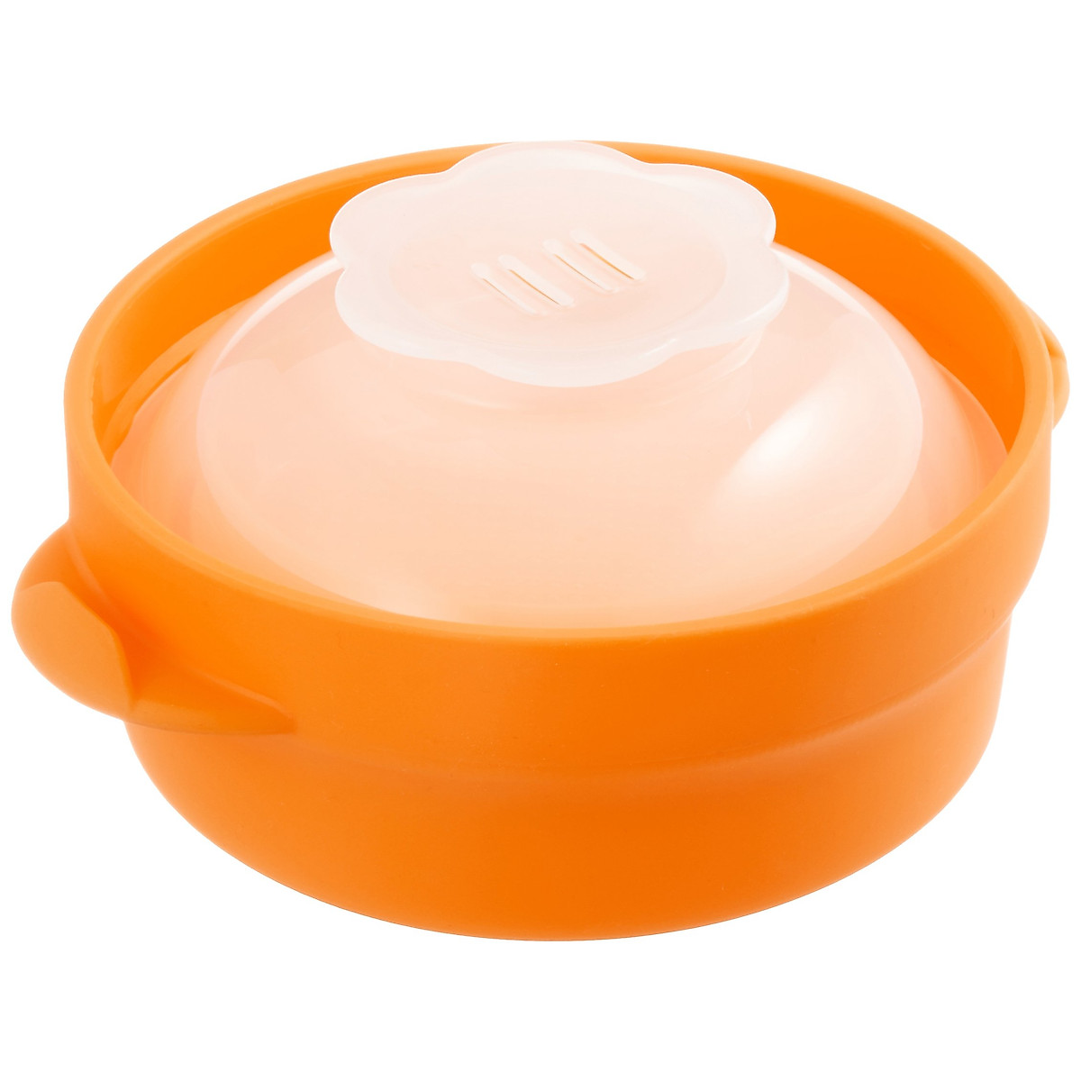 Richell Silicone Baby Food Steamer Orange