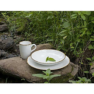 Fortessa D&V Salt Serena Coupe Bowl, 8.875-Inch, Set of 4, White