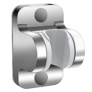 AMAGIANO Shower Head Holder Suction, Self-Adhesive Wall Mounted Shower Bracket Handheld Shower Head Holder，Adjustable Shower Head Holder（Chrome）