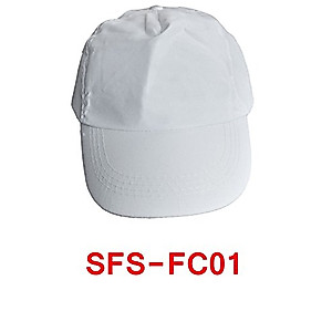 3 Pcs. CAP WHITE Fabric POLYESTER Embroidery SUBLIMATION HEAT TRANSFER ADJUSTABLE HAT BLANK PLAIN