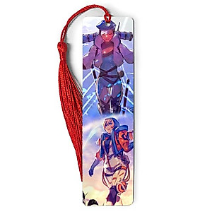 Bookmarks Metal Ruler Wattson Bookography Apex Reading Game Tassels Measure Bookworm for Book Bibliophile Gift Reading Christmas Ornament Markers Bookmark