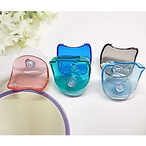 UQUABESO 5 Pieces Razor Holder with Suction Cup, Plastic Waterproof Wall Hanger Stands Shaver Hooks, Razor Holder for Shower Bathroom Kitchen Plug