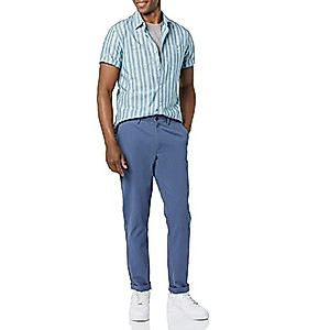 Amazon Essentials Men's Relaxed-Fit Casual Stretch Khaki Pant, Vintage Indigo, 44W x 28L