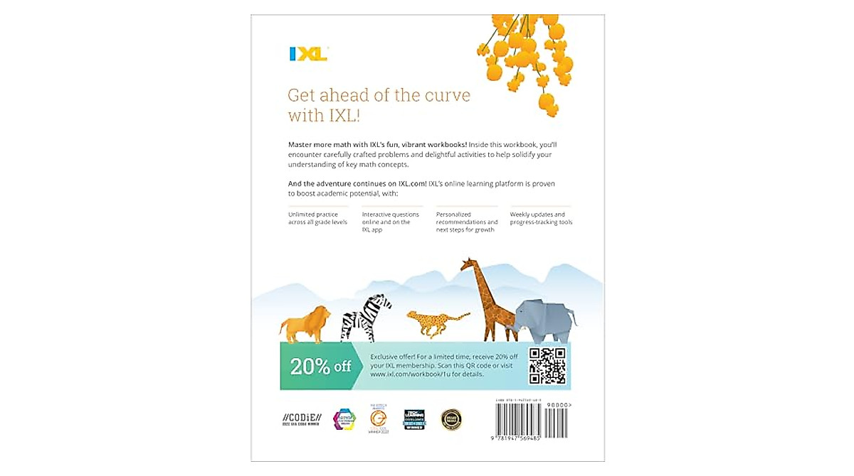 IXL Ultimate 1st Grade Math Workbook: Master Skills & Boost Confidence