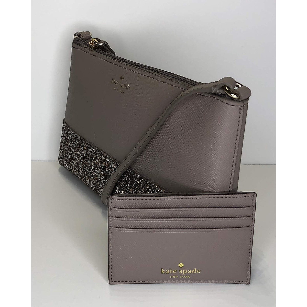 Kate Spade New York Greta Court Ramey WKRU5693 bundled with matching Graham Card Case Wallet WLRU5200 (City Scape)