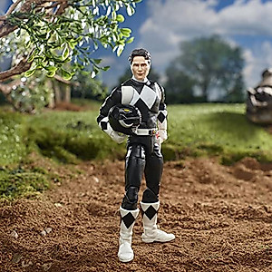 Power Rangers Lightning Collection Mighty Morphin Black Ranger 6-Inch Premium Collectible Action Figure Toy with Accessories