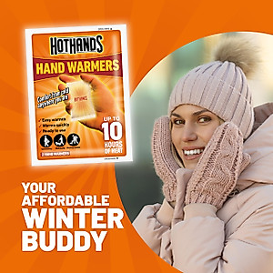 HotHands Hand Warmers - 40 Pairs - 10 Hours of Heat - Air Activated - Ready to use, 8368342
