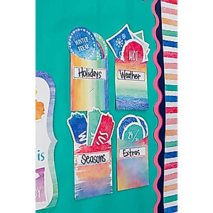 Teacher Created Resources TCR5816 Watercolor Library Pockets - Multi-Pack