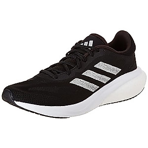 adidas Women's Supernova 3 Sneaker, Core Black/Wonder Silver/White, 8.5