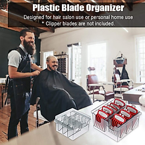 Plastic Blade Organizer for 8 Blades Storage Case Rack Clipper Comb Holder