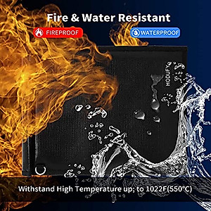 Faraday Bag for Laptops & Tablets & Car Keys - 3 Pack Faraday Cage, Faraday Key Fob Protector, Fireproof & Waterproof RFID Bag, Car Key Signal Blocker(Black)