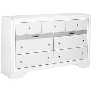 Acme Naima Wood 9-Drawers Bedroom Dresser in White