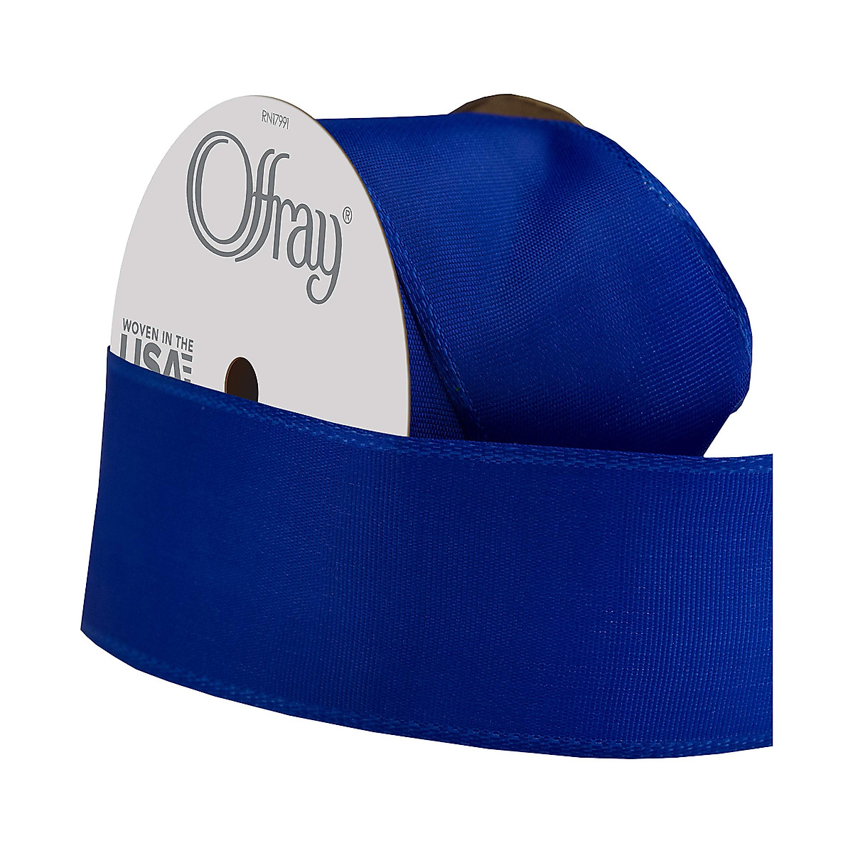 Offray Wired Edge Bistro Craft Ribbon, 1 1/2-Inch x 9-Feet, Royal