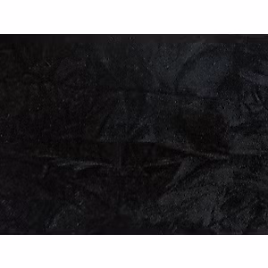 Crushed Upholstery Velvet Black 60 Inch by The Yard (F.E.