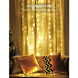 Mikasol Fairy String Lights, 1 Packs Led Fairy Lights Battery Operated Waterproof Copper Wire with Remote Control Fairy Lights for Bedroom. Firefly Lights Christmas Lights 8 Modes (16.4 ft/Warm White)