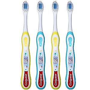 Colgate My First Baby Toothbrush, Extra Soft, (Colors Vary) - Pack of 4