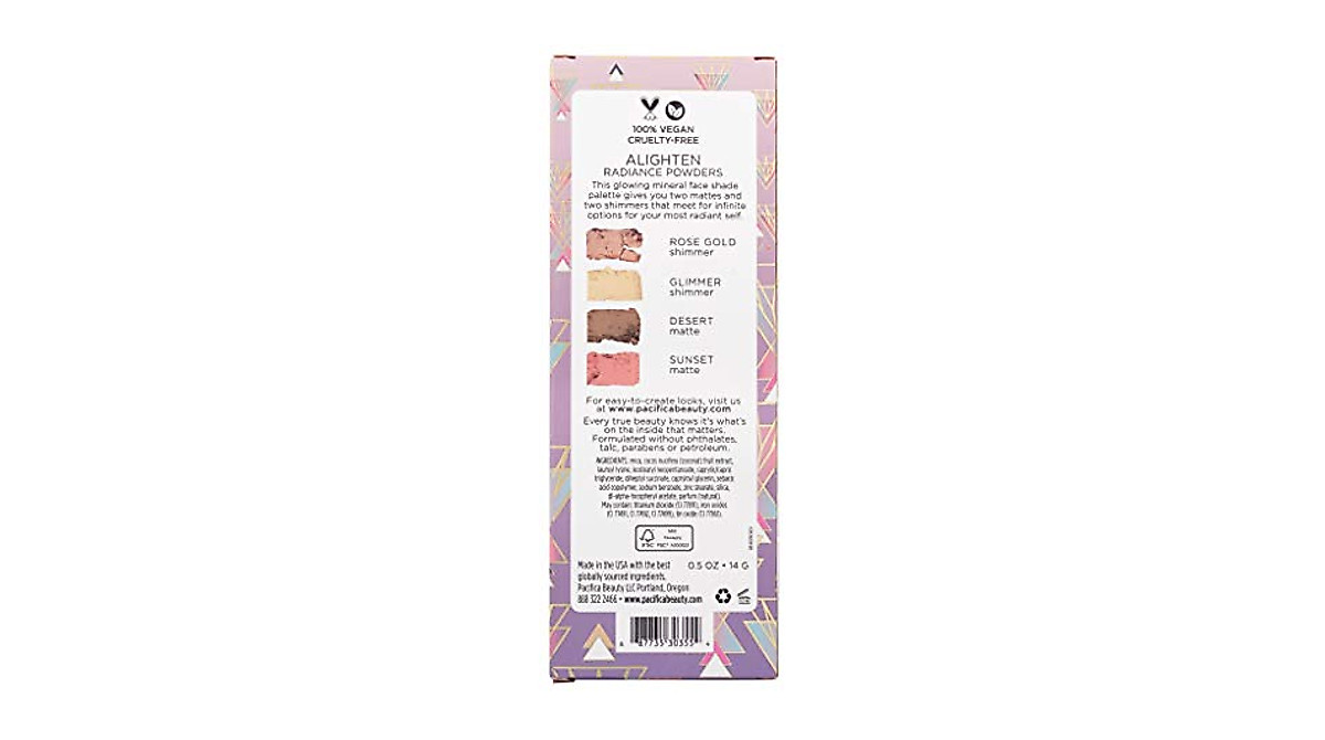 Pacifica Alighten Radiance Powders Palette for Glowing Skin