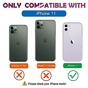 MGQILING Compatible with iPhone 11 Magnetic Glitter Case, Luxury Plating Cute Bling Clear Phone Case, Compatible with MagSafe for Women Girls with Camera Protector Back Cover - Purple