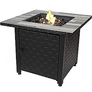 636643 Blue Rhino GAD15262SP Fire Pit LP Gas Table Black, Gray