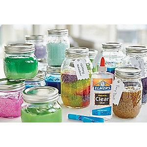 Elmer's Washable Glitter Glue, Frosty Colors, 5 Sticks, Great for Making Slime