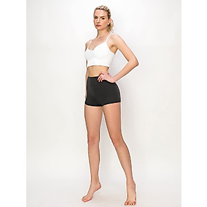 ALWAYS Women Workout Yoga Shorts - Premium Soft Solid Stretch Cheerleader Running Dance Volleyball Short Pants Houndstooth 2007 XL