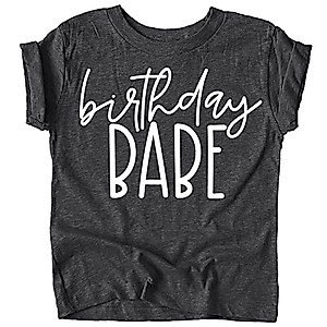 Olive Loves Apple Birthday Babe All Ages Birthday Shirt for Girls Vintage Smoke Shirt 18 Months