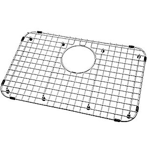 Serene Valley Sink Bottom Grid 22" X 13", Rear Drain with Corner Radius 2", Sink Protector SVM2213R