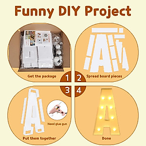 imprsv Marquee Light Up Letters, 3FT Marquee Letters Mosaic Light Up Letters for Birthday Baby Shower Party Decor, Large Marquee Letters for Party Decorations Letter A