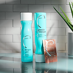 Malibu C Wefts & Extensions Wellness Hair Remedy (1 Packet) - Removes Build Up + Prevents Hair Breakage - Prepares Natural Hair for Hair Extension Application