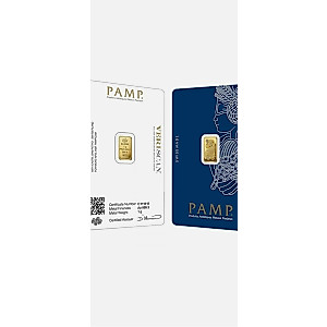 1 Gram Gold Bar PAMP Suisse Lady Fortuna Veriscan .9999 Fine (in Assay) Specifications: Condition:New in Assay Fineness:.9999 .