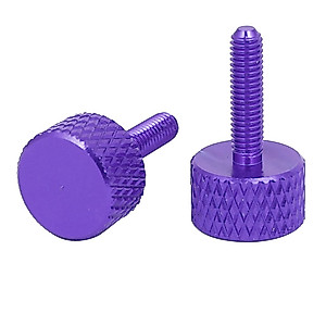 Aexit Computer PC Cleaning & Repair Graphics Card Knurled Head Thumb Screws Purple Computer Screws M3x12mm 4pcs