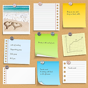 TecUnite 80 Pcs Creative Fashion Push Pins Decorative Thumbtacks for Wall Maps, Photos, Bulletin Board or Cork Boards, 8 Different Patterns(Pink)