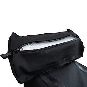 Portable Air Conditioner Fabric Storage Cover 17.32”x19.25”x30.04”, Black Mobile AC Unit Soft Winter Bag with Accessories Pouch, Water-Proof, Suitable for Honeywell Series, LG and GE Models